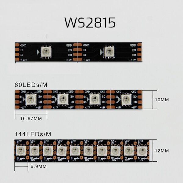 Ws2815 Rgb Led Mit Doppelter Datenleitung Shop 8990 