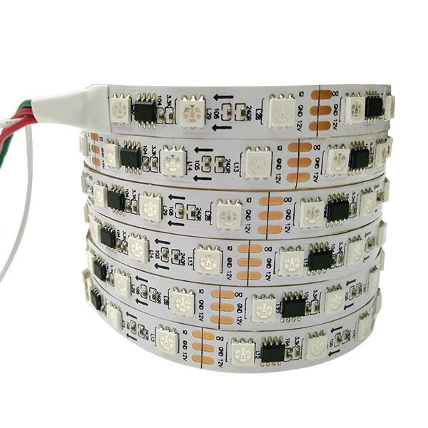 Digital RGB LED Strip - 60 Leds/Meter - DC12V - 5 Meter, 79,80